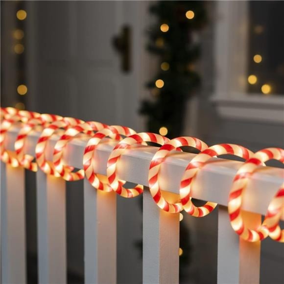 Holiday | 4ft Led Candy Cane Rope Lights Waterproof Outdoor 360 Led ...